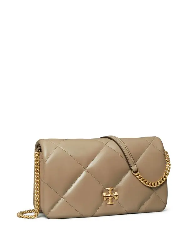 Tory Burch Kira Diamond-quilted Wallet-on-chain - Brown