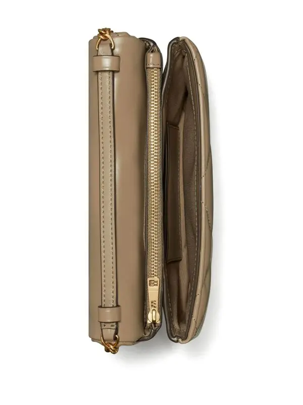 Tory Burch Kira Diamond-quilted Wallet-on-chain - Brown