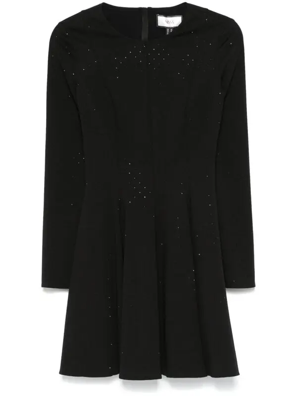 NISSA Rhinestone-embellished Mini Dress