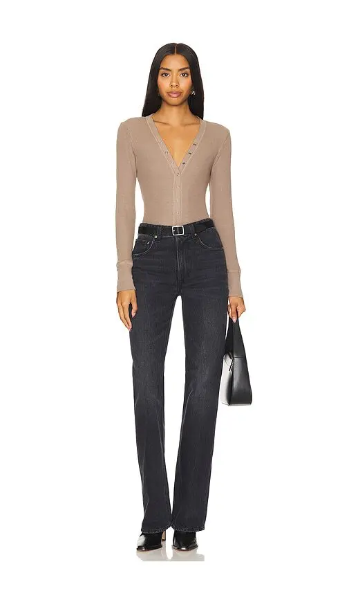 BOBI Long Sleeve Button Down Top