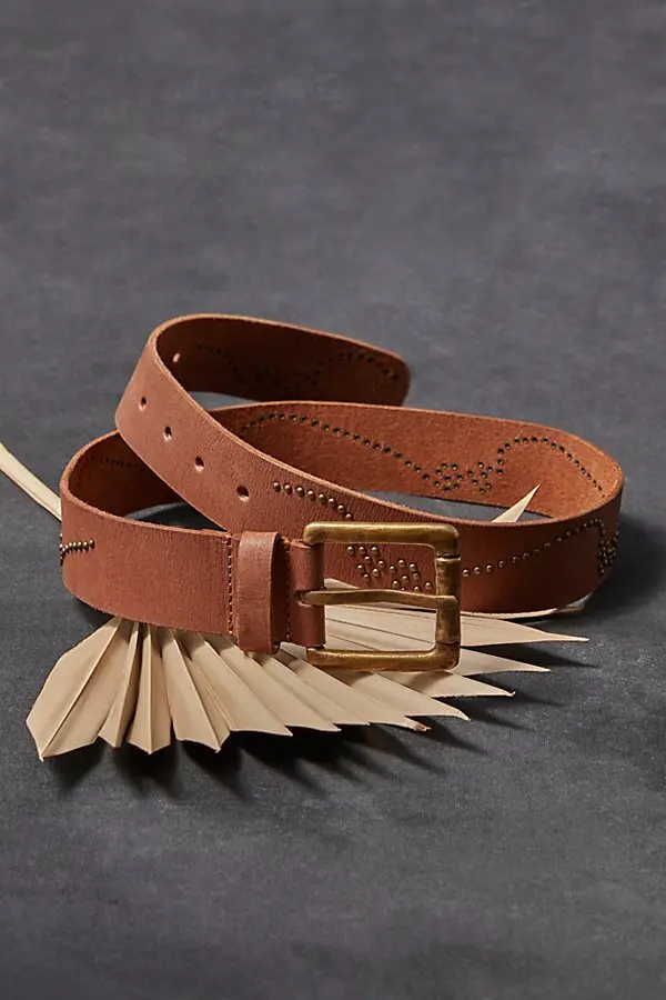 Free People We The Free Noa Belt Cognac Leather M/L NWT We The Free Noa Belt | Free People UK main image 4