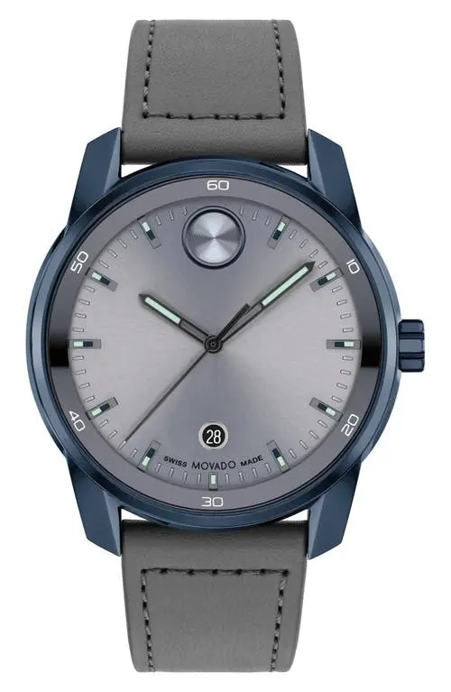 Movado Verso Strap Watch - Gray