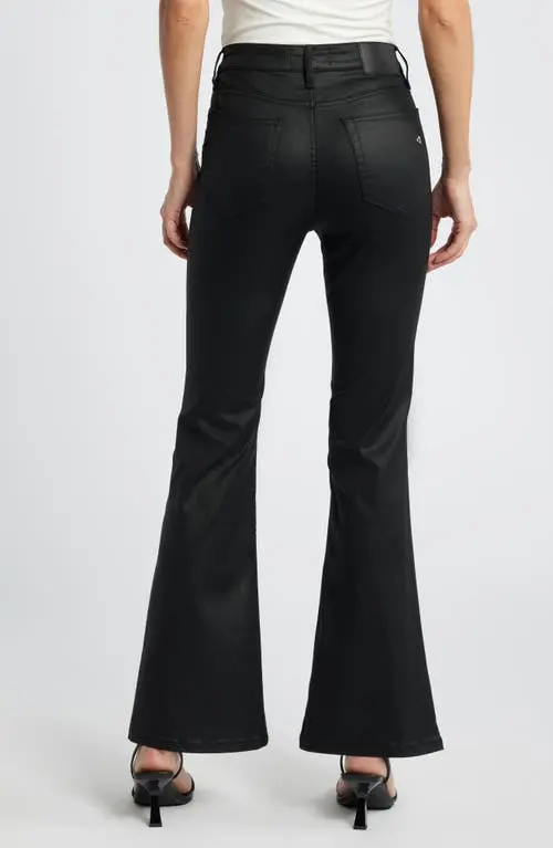 HIDDEN JEANS Coated High-waist Flare Leg Jeans