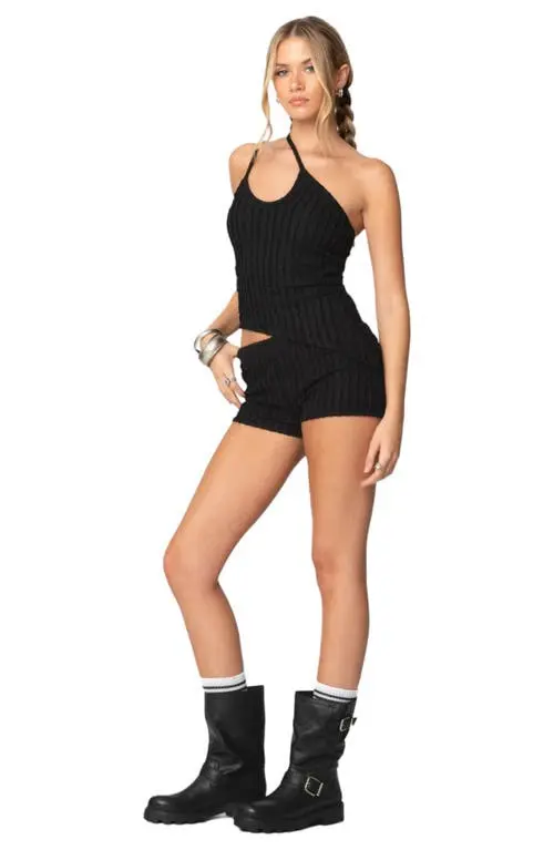 EDIKTED Phoebe Asymmetric Camisole - Black