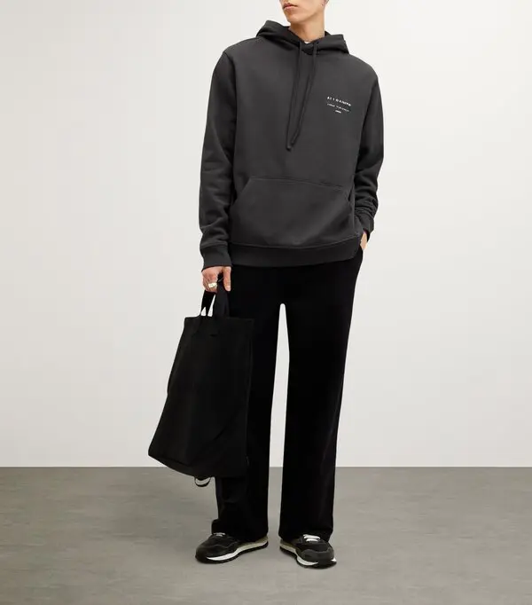 ALLSAINTS Redact Logo Hoodie - Black