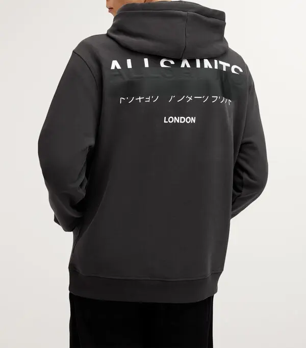 ALLSAINTS Redact Logo Hoodie - Black