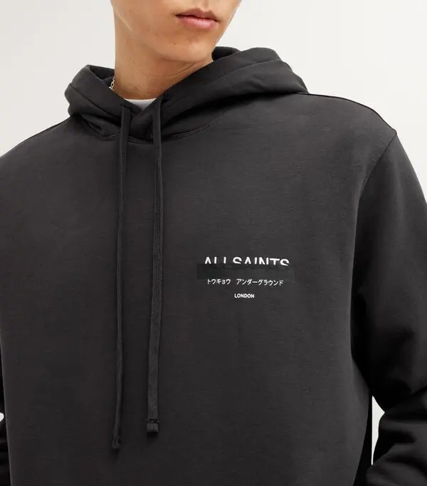 ALLSAINTS Redact Logo Hoodie - Black
