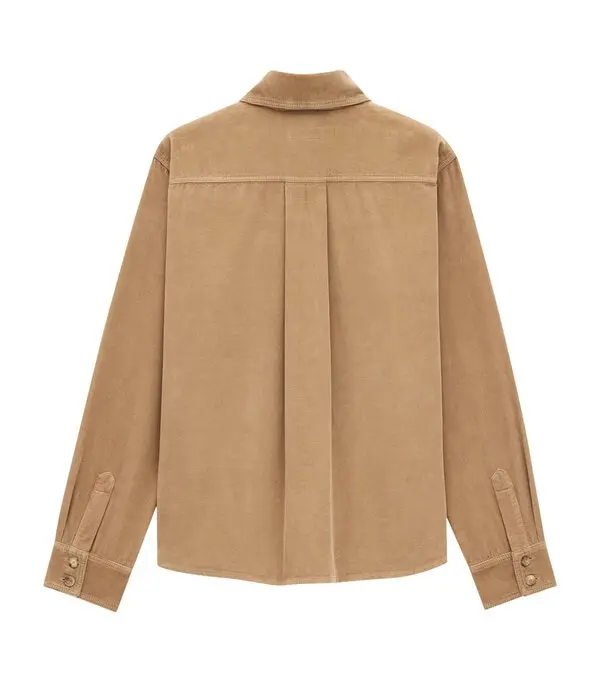 Saint Laurent Corduroy Overshirt - Brown