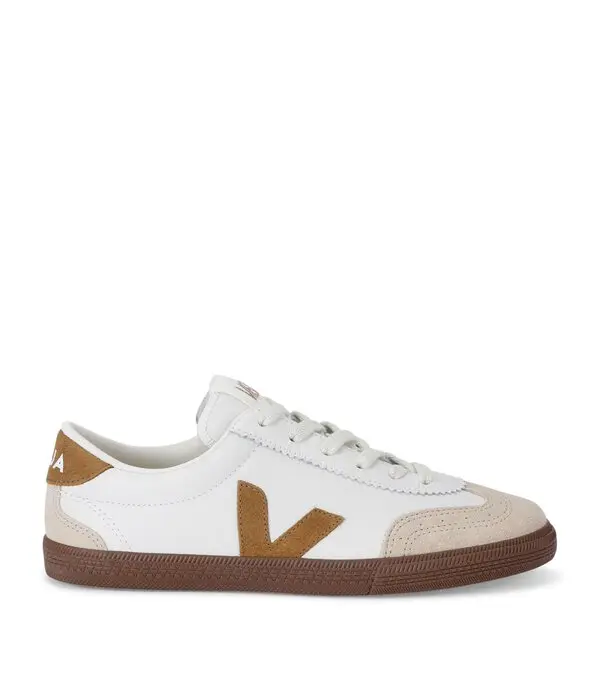 VEJA Leather Volley Sneakers - Beige