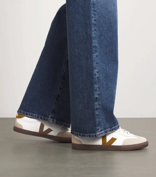 VEJA Leather Volley Sneakers - Beige