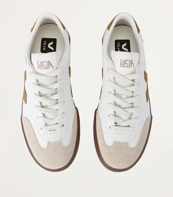VEJA Leather Volley Sneakers - Beige