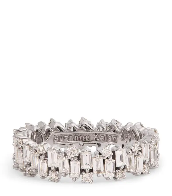 SUZANNE KALAN Gold And Diamond Eternity Ring - White