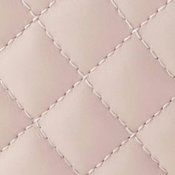 RIVIERE Quilted Leather Square Tissue Box - Pink