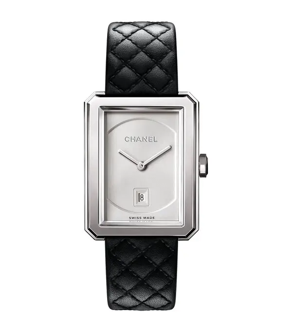 Chanel Medium Steel Boy·friend Watch - Black