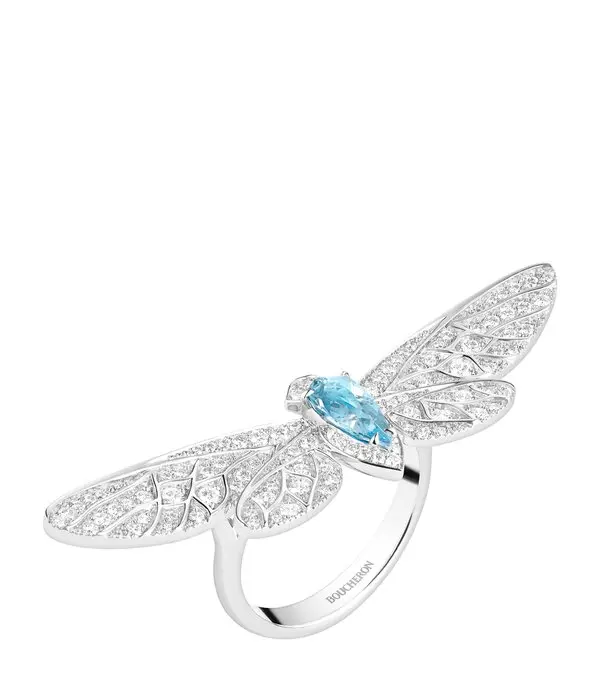 Boucheron Animaux De Collection Cicada Ring - Blue
