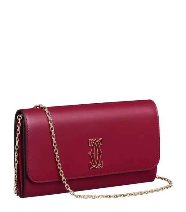 Cartier Leather C De Chain Wallet
