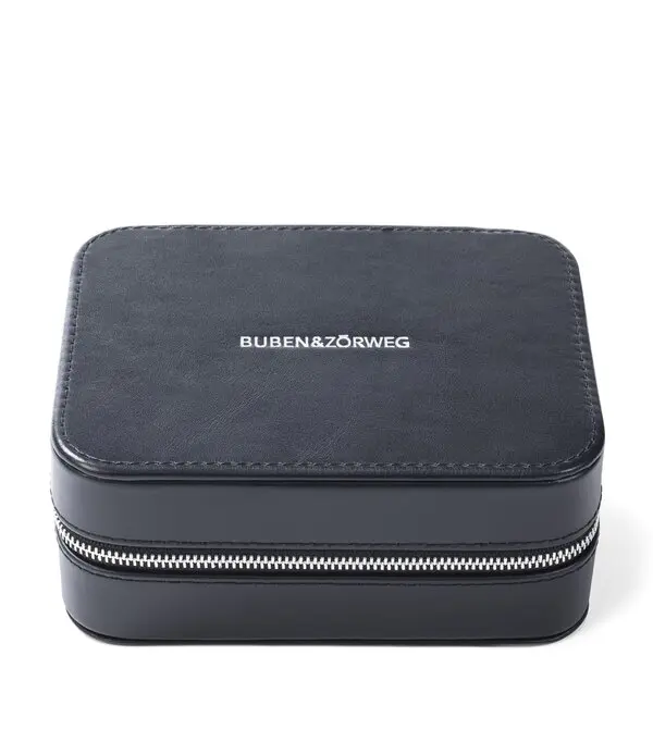 BUBEN & ZORWEG Leather Roma Jewellery Case - Black