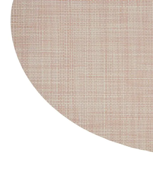 CHILEWICH Mini Basketweave Oval Placemat - Pink