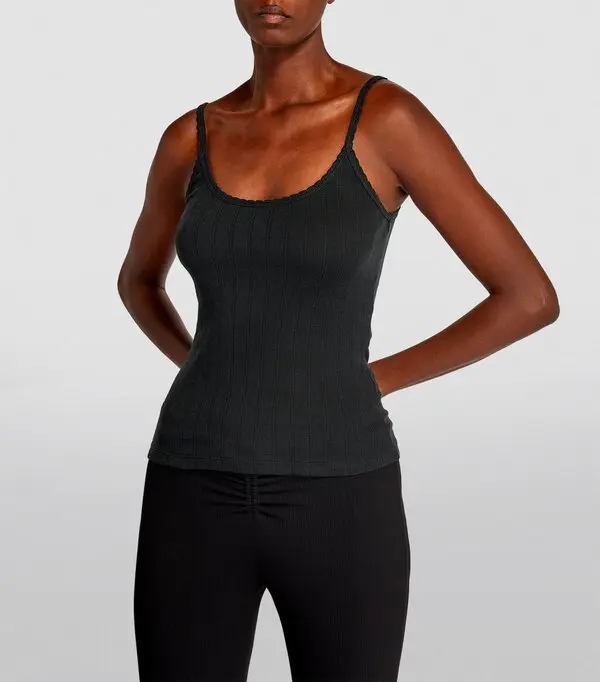LESET Classic Pointelle Tank Top