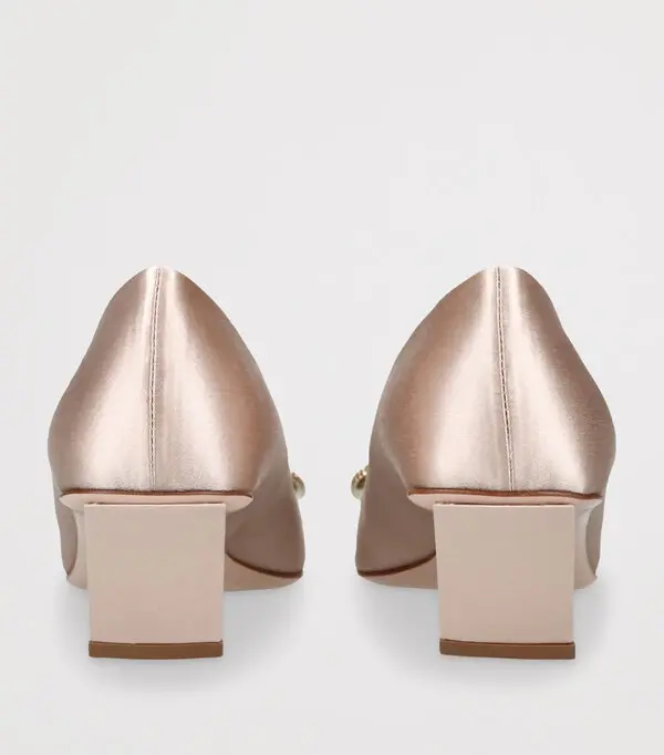 ROGER VIVIER Satin Belle Vivier 45 Pumps - Pink