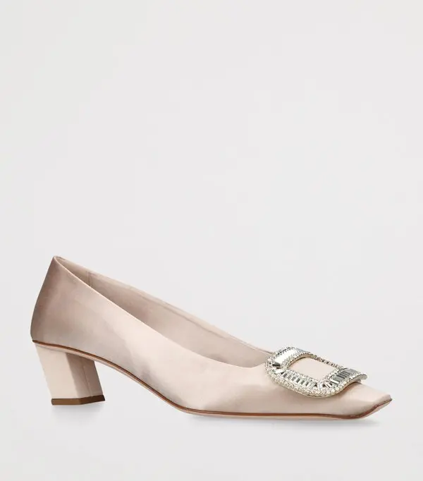 ROGER VIVIER Satin Belle Vivier 45 Pumps - Pink