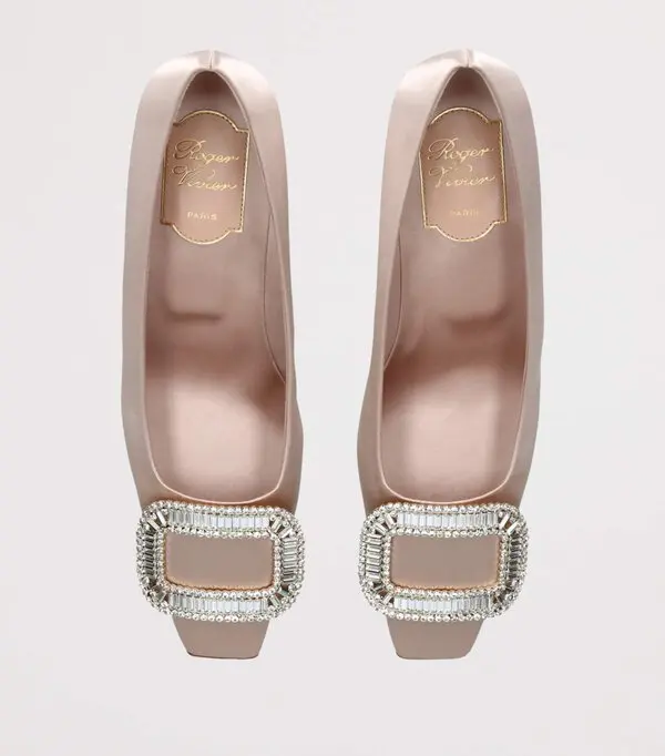 ROGER VIVIER Satin Belle Vivier 45 Pumps - Pink