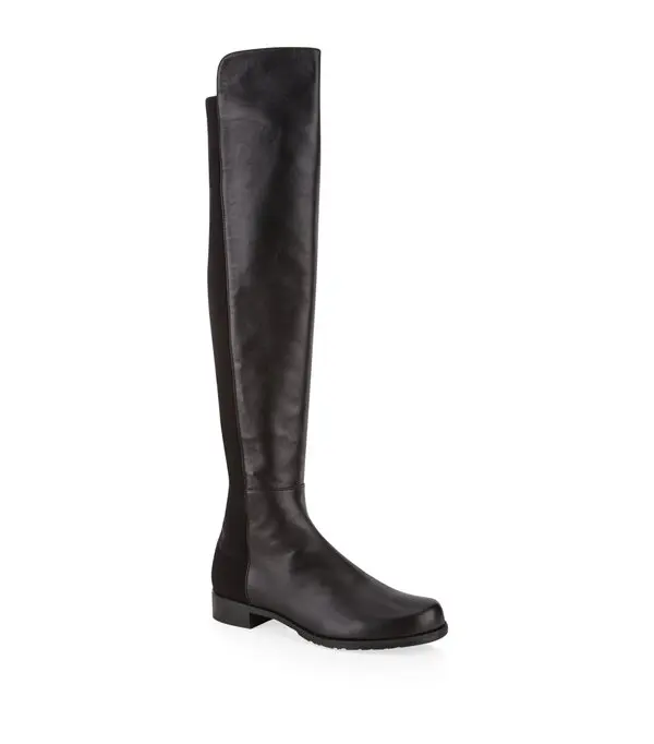 STUART WEITZMAN 5050 Leather Over-the-knee Boots - Black
