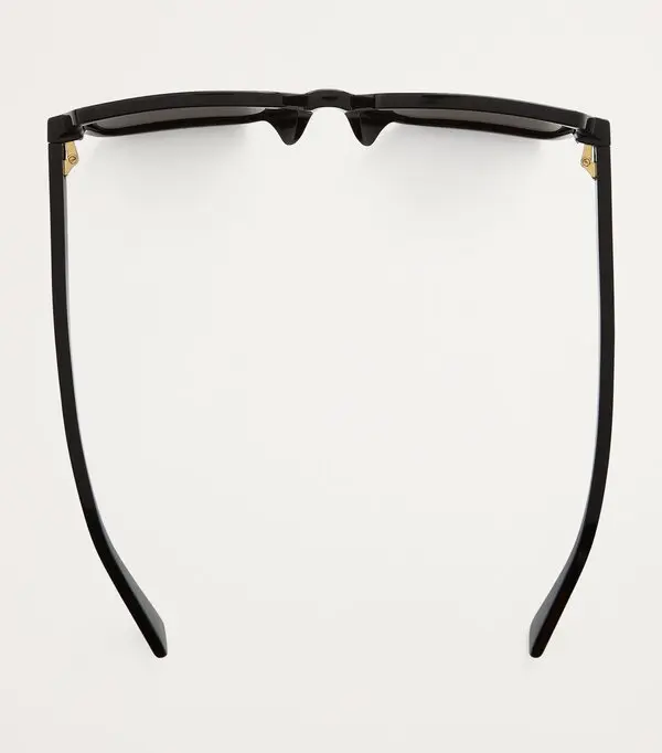 Bottega Veneta Rectangular Full Rim Sunglasses - Black