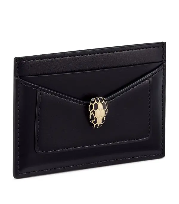 BVLGARI Serpenti Forever Card Holder - Black