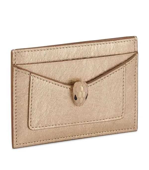 BVLGARI Serpenti Forever Card Holder - Gold