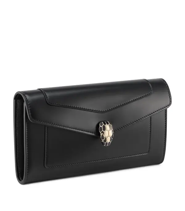 BVLGARI Long Serpenti Forever Wallet - Black