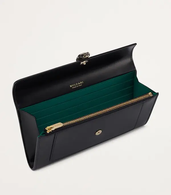 BVLGARI Long Serpenti Forever Wallet - Black