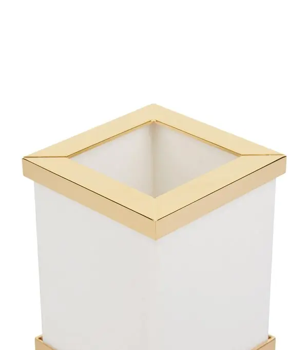 ZODIAC Marble Toilet Brush Holder - White