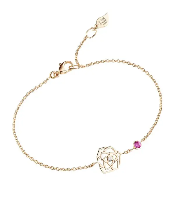 PIAGET Rose Gold Diamond And Sapphire Bracelet - Pink