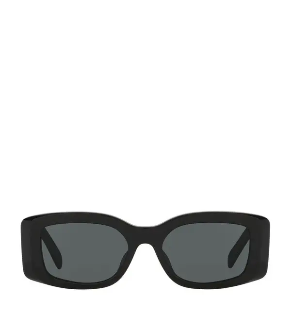 Celine Squared Oval Sunglasses - Black