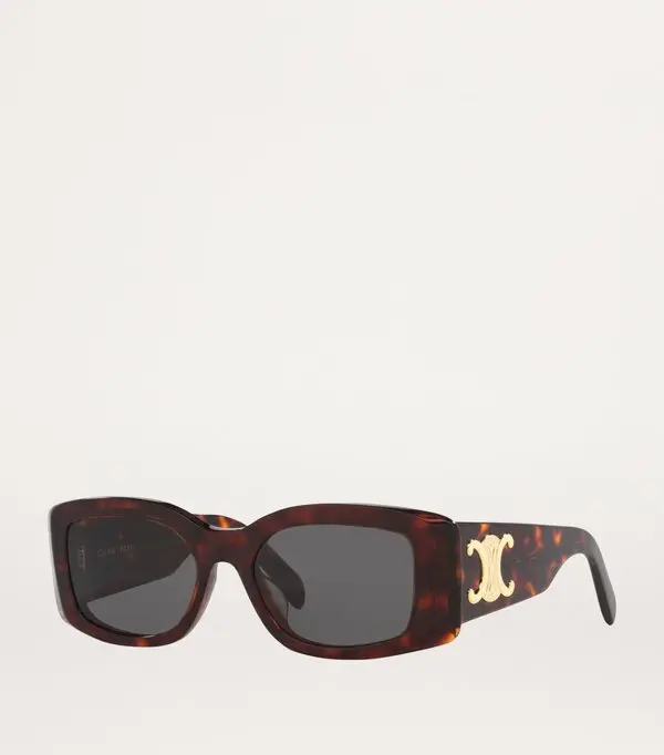 Celine Squared Oval Sunglasses - Brown