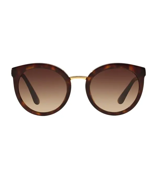 Dolce & Gabbana Tortoiseshell Round Sunglasses