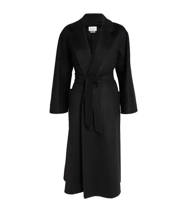 Max Mara Cashmere Ludmilla Wrap Coat - Black