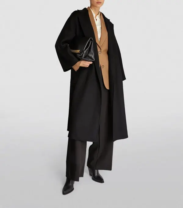 Max Mara Cashmere Ludmilla Wrap Coat - Black