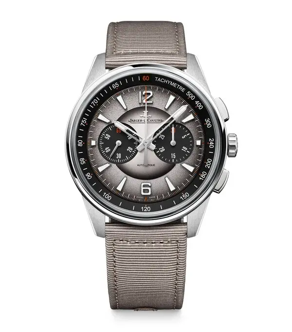 JAEGER-LECOULTRE Stainless Steel Polaris Chronograph Strap Watch - Grey