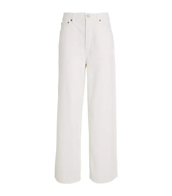 AGOLDE The Low-slung Baggy Jeans - White