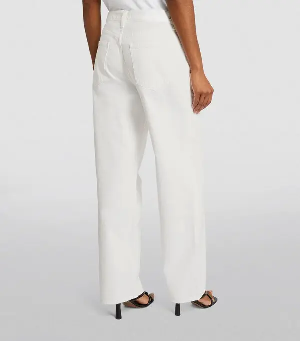 AGOLDE The Low-slung Baggy Jeans - White