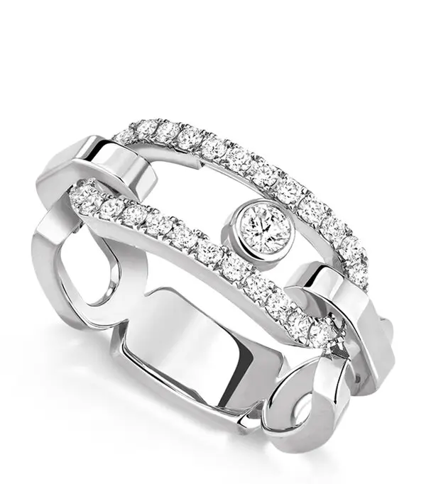 Messika Move Link Diamond Ring - Silver