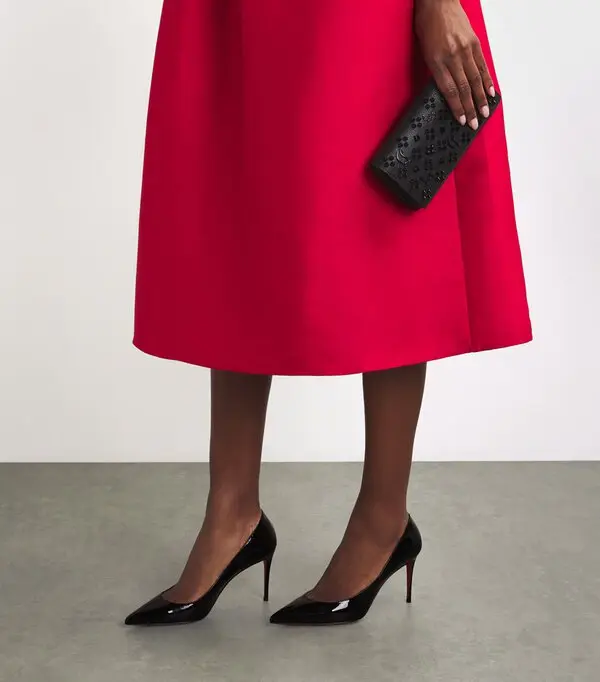 CHRISTIAN LOUBOUTIN Kate 85 Patent Leather Pumps - Red