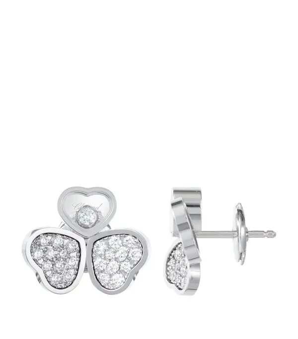 Chopard Happy Hearts Wings Earrings - Gold