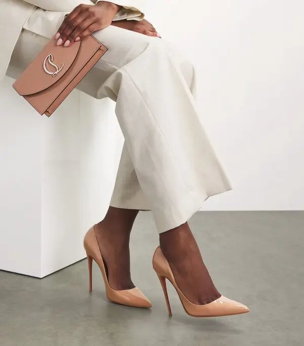 CHRISTIAN LOUBOUTIN So Kate 120 Patent Pumps - Nude