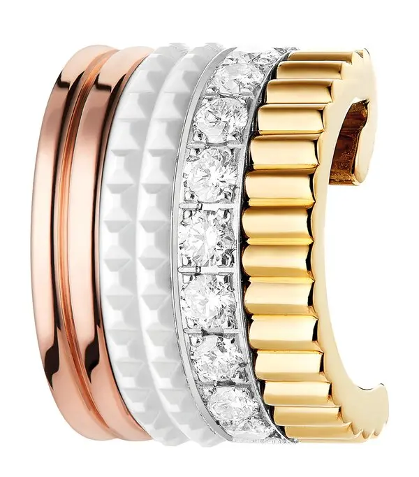 Boucheron Quatre Edition Single Ear Clip - White