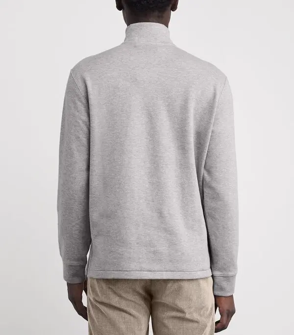 Polo Ralph Lauren Cotton Quarter Zip Sweater - Grey