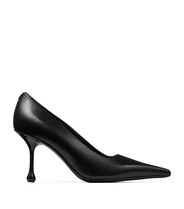 JIMMY CHOO Ixia 80 Leather Pumps - Black