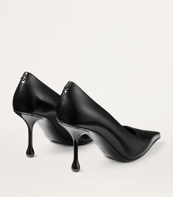 JIMMY CHOO Ixia 80 Leather Pumps - Black